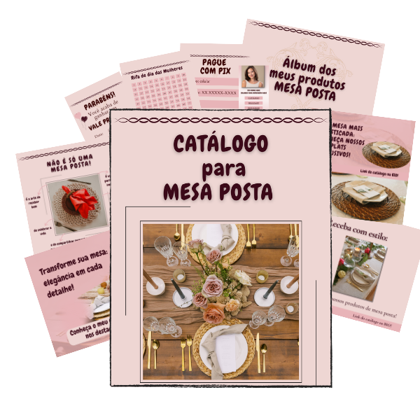 Catálogo para MESA POSTA - Naiana | Hotmart