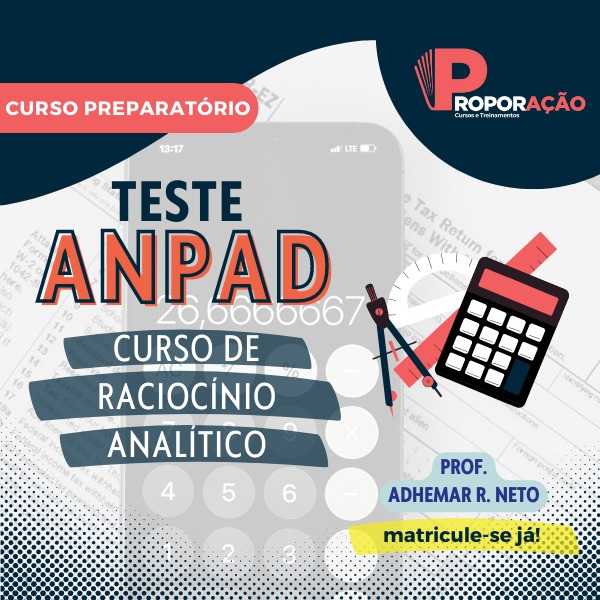 Curso Raciocínio Analítico para ANPAD - PROPORACAO CURSOS E TREINAM...