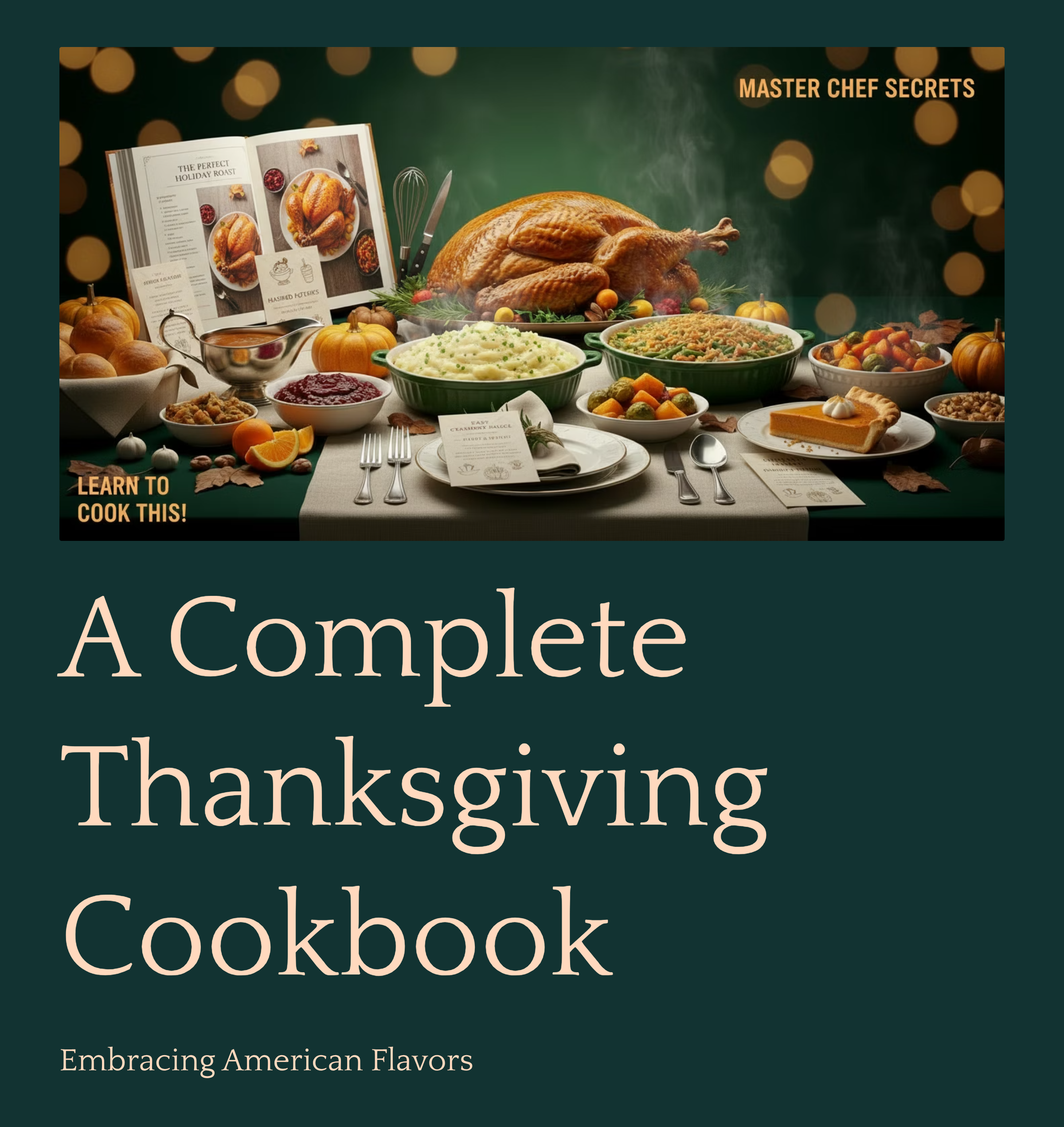 A Complete Thanksgiving Cookbook: Embracing American Flavors - Den...