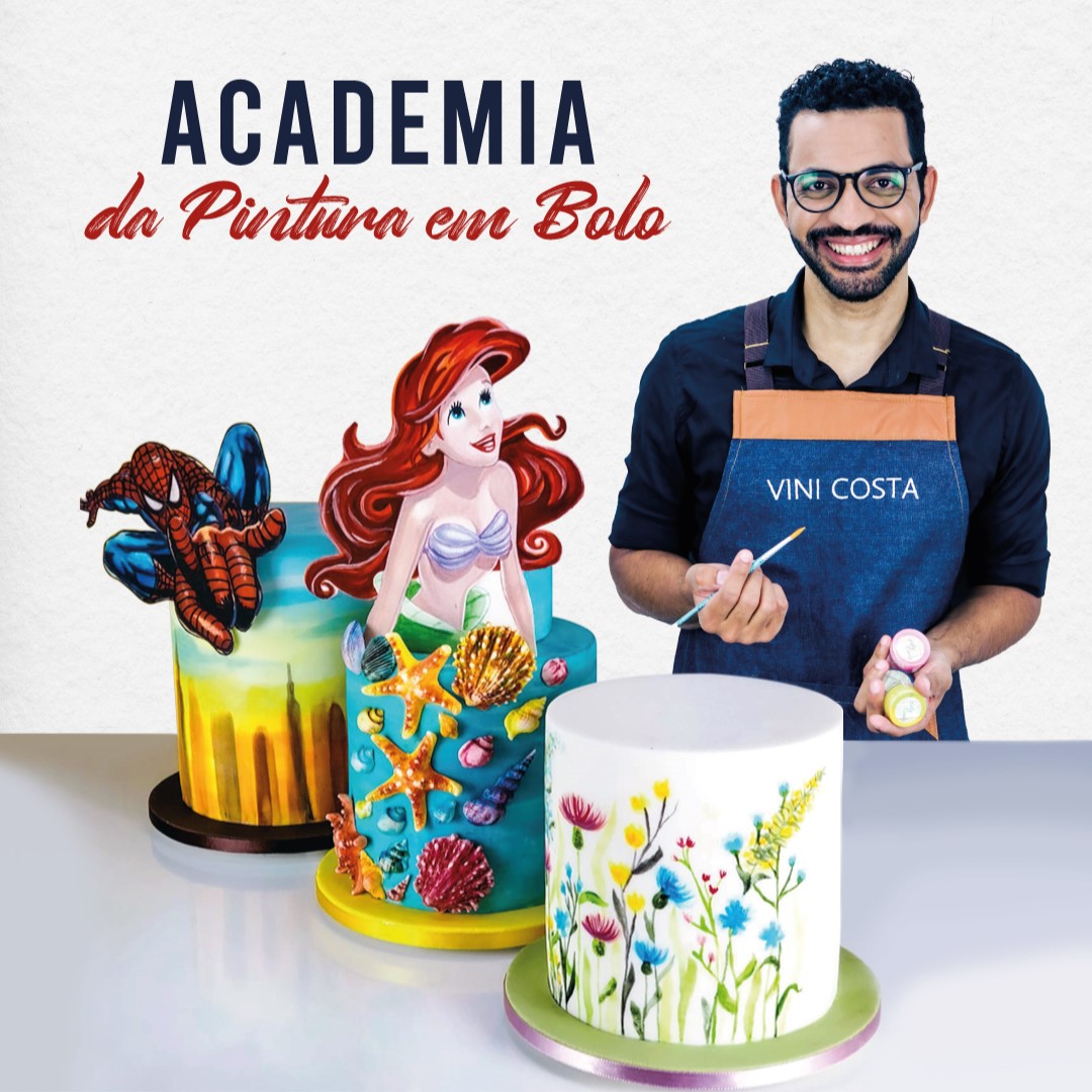 Academia da pintura em bolo - Vini Costa Cakes | Hotmart