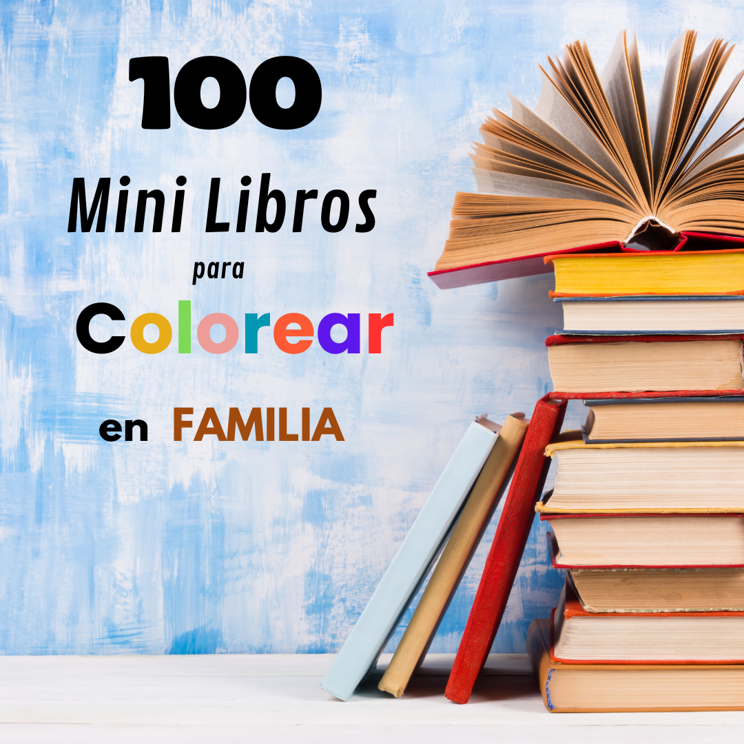 Mini libros para colorear en familia con tus personajes favoritos,