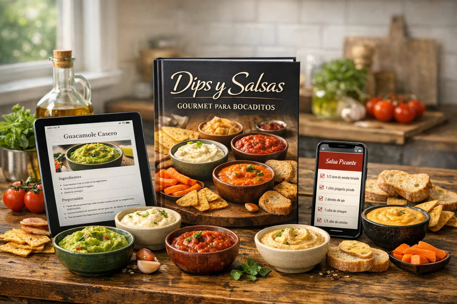 🥣 25 Dips y Salsas Gourmet | Hotmart