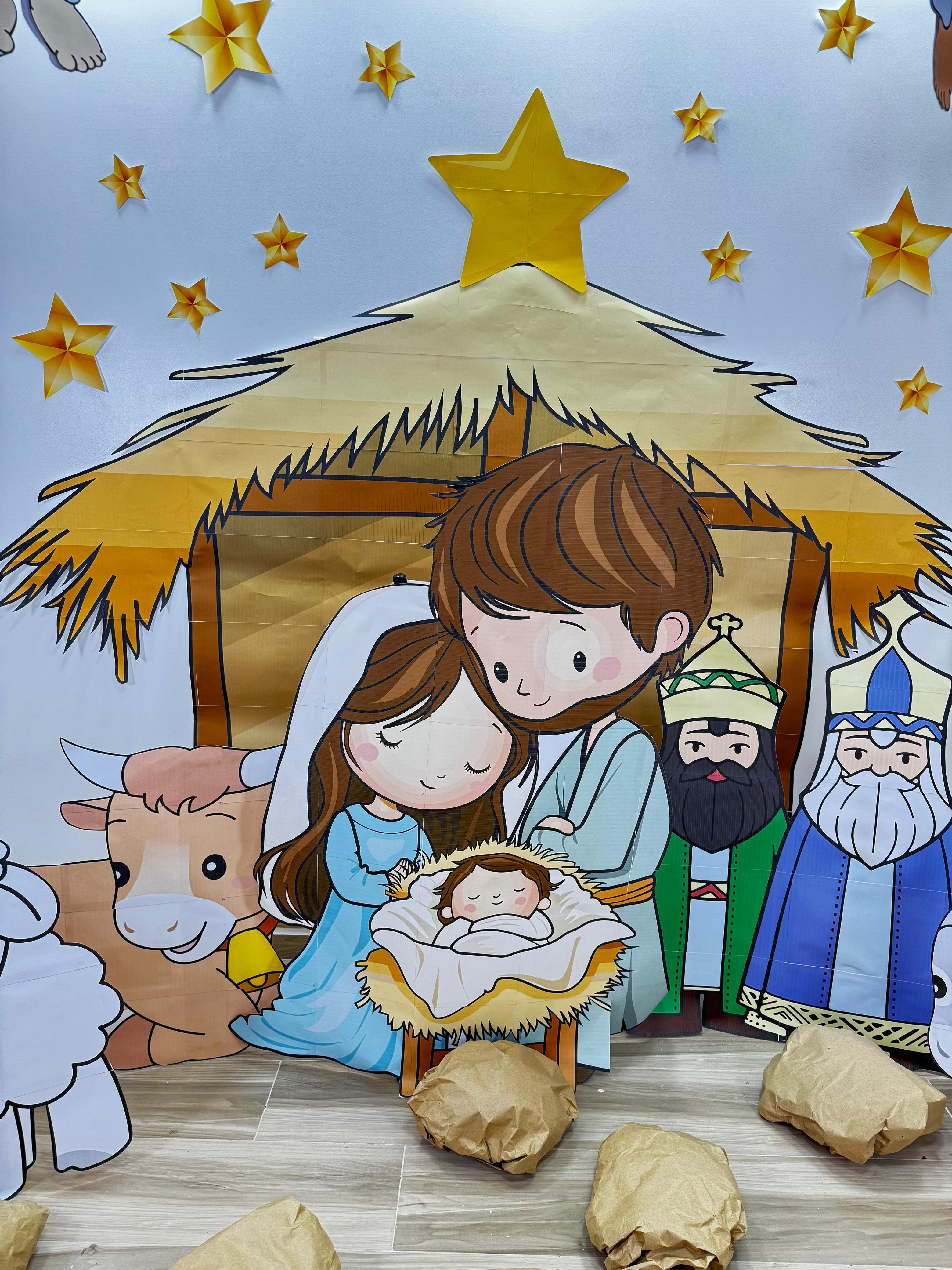 Cenário Presépio Grande: O Verdadeiro Espírito do Natal em 3D - Ren...