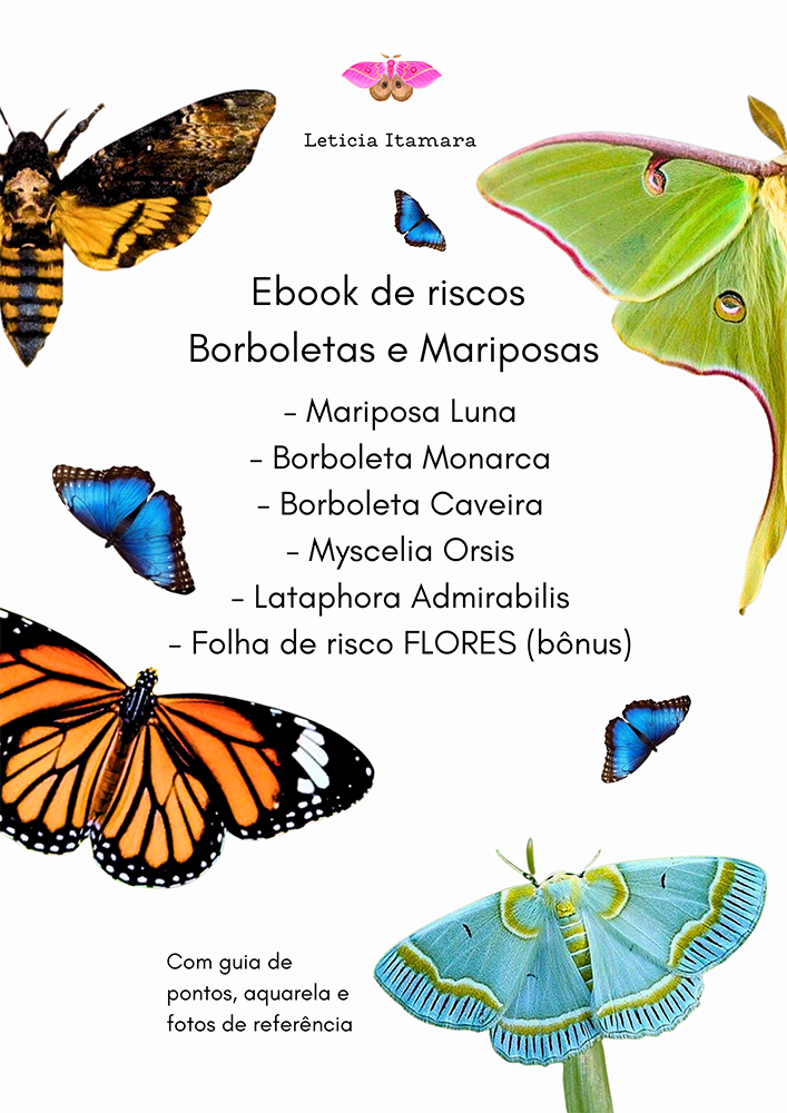 Kit Riscos Mariposas + Borboletas + Bônus - Leticia Itamara | Hotmart
