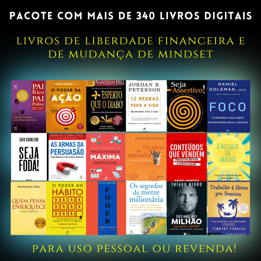 PACK COM +340 LIVROS