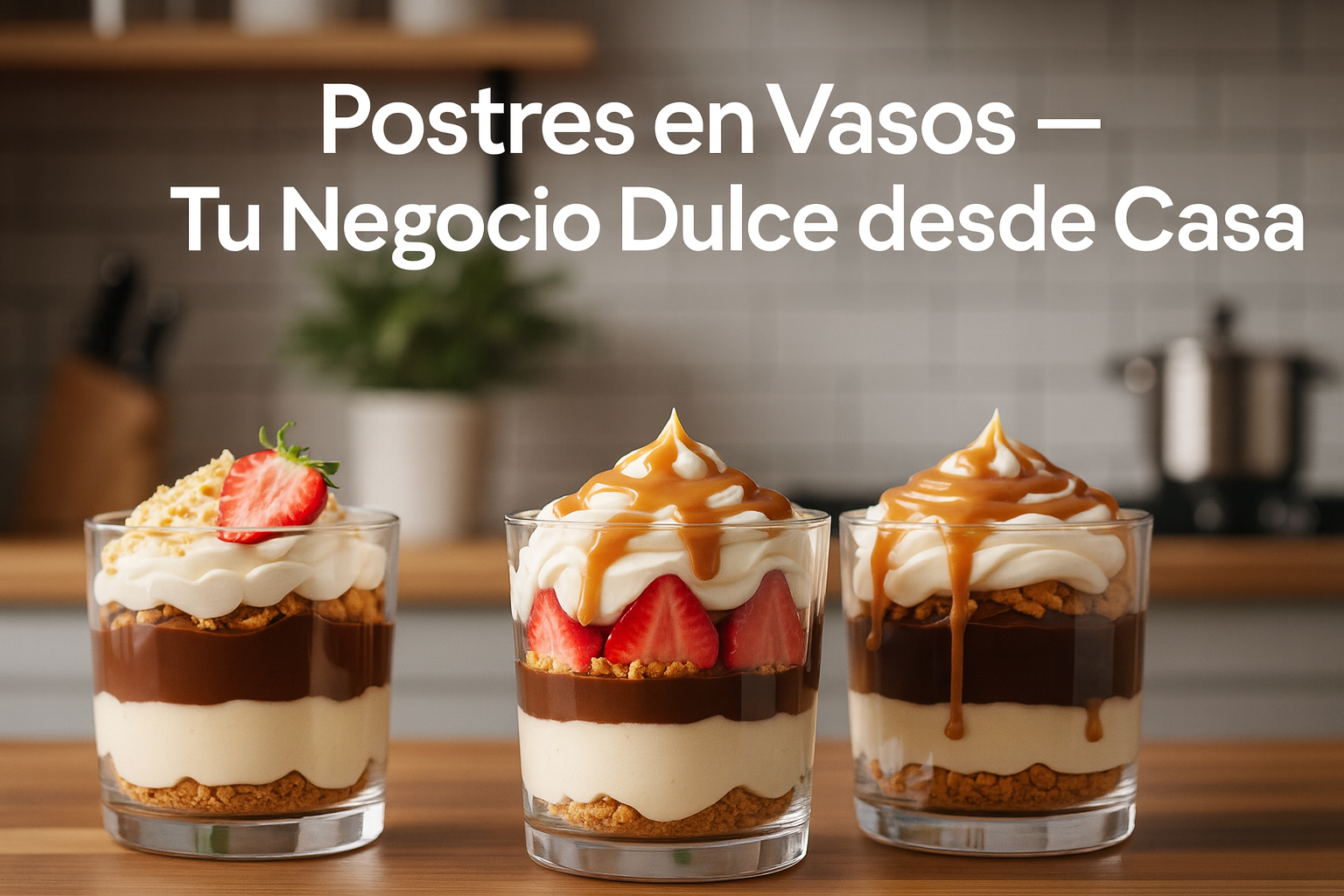 POSTRES EN VASOS - EMPRENDÉ DESDE TU CASA - Elba del Rosario | Hotmart