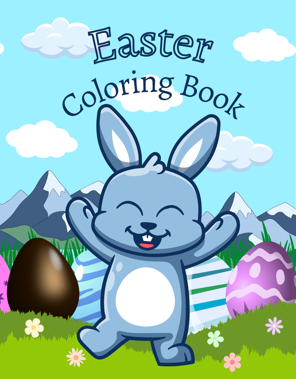 Easter Coloring Book, Digital Download