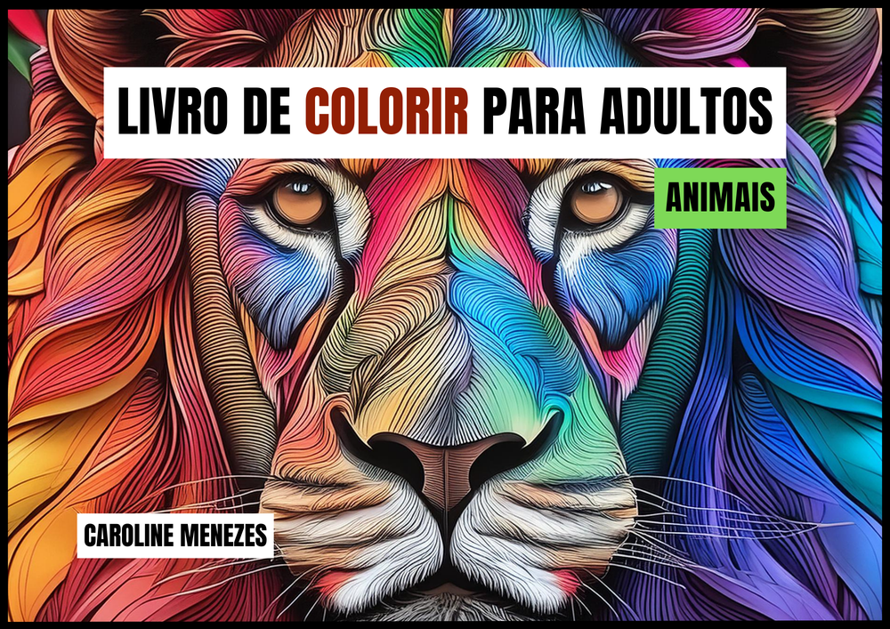Livro de Colorir para Adultos - Caroline Menezes | Hotmart