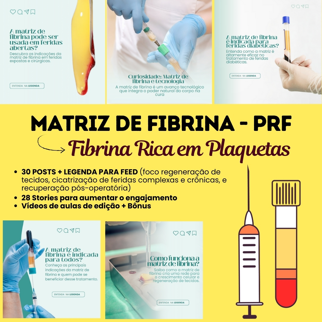 PACK MATRIZ DE FIBRINA - PRF
