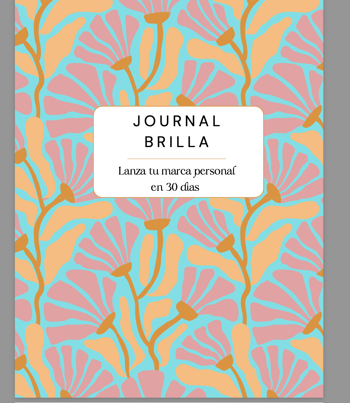 JOURNAL BRILLA LANZA TU MARCA PERSONAL EN 30 DIAS - Angela Caicedo ...