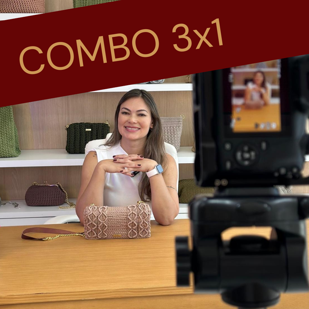 Combo 3x1 - Decora com Crochê