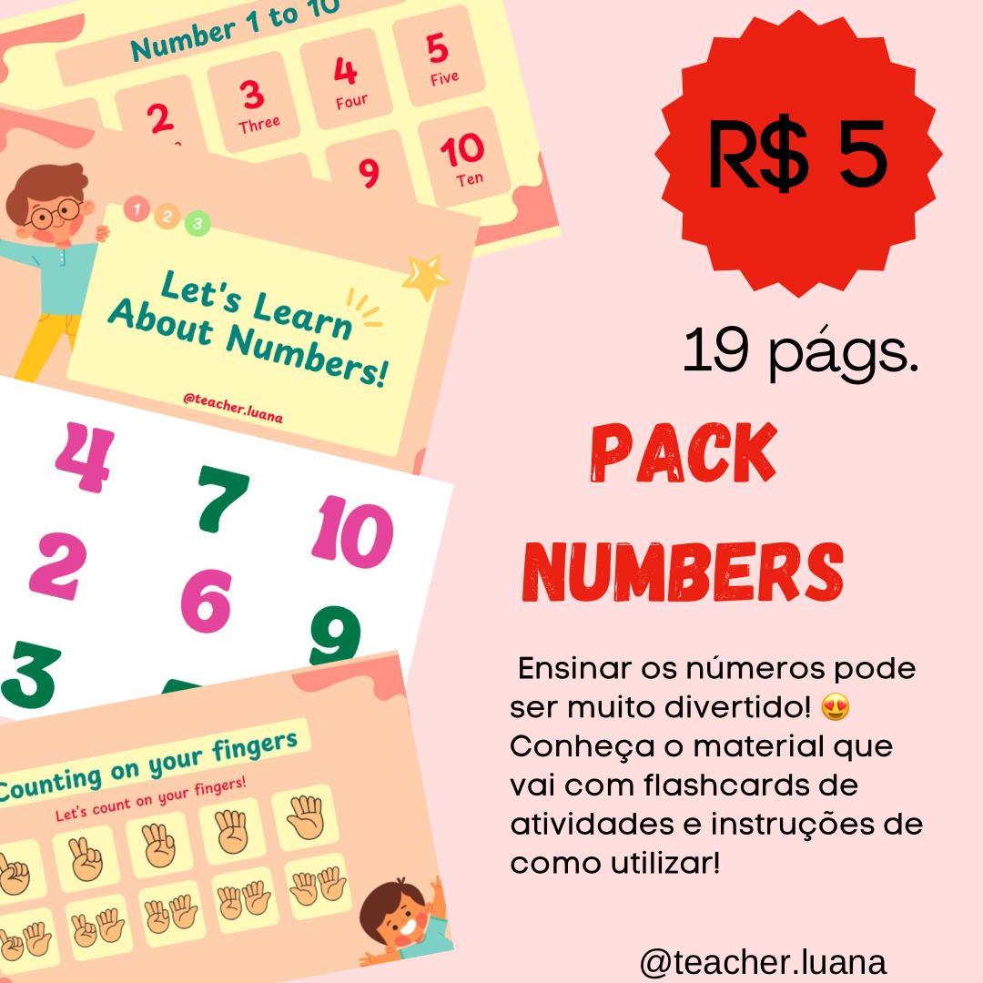Pack Numbers - Materiais Teacher Luana - Luana Marcondes do Amaral...