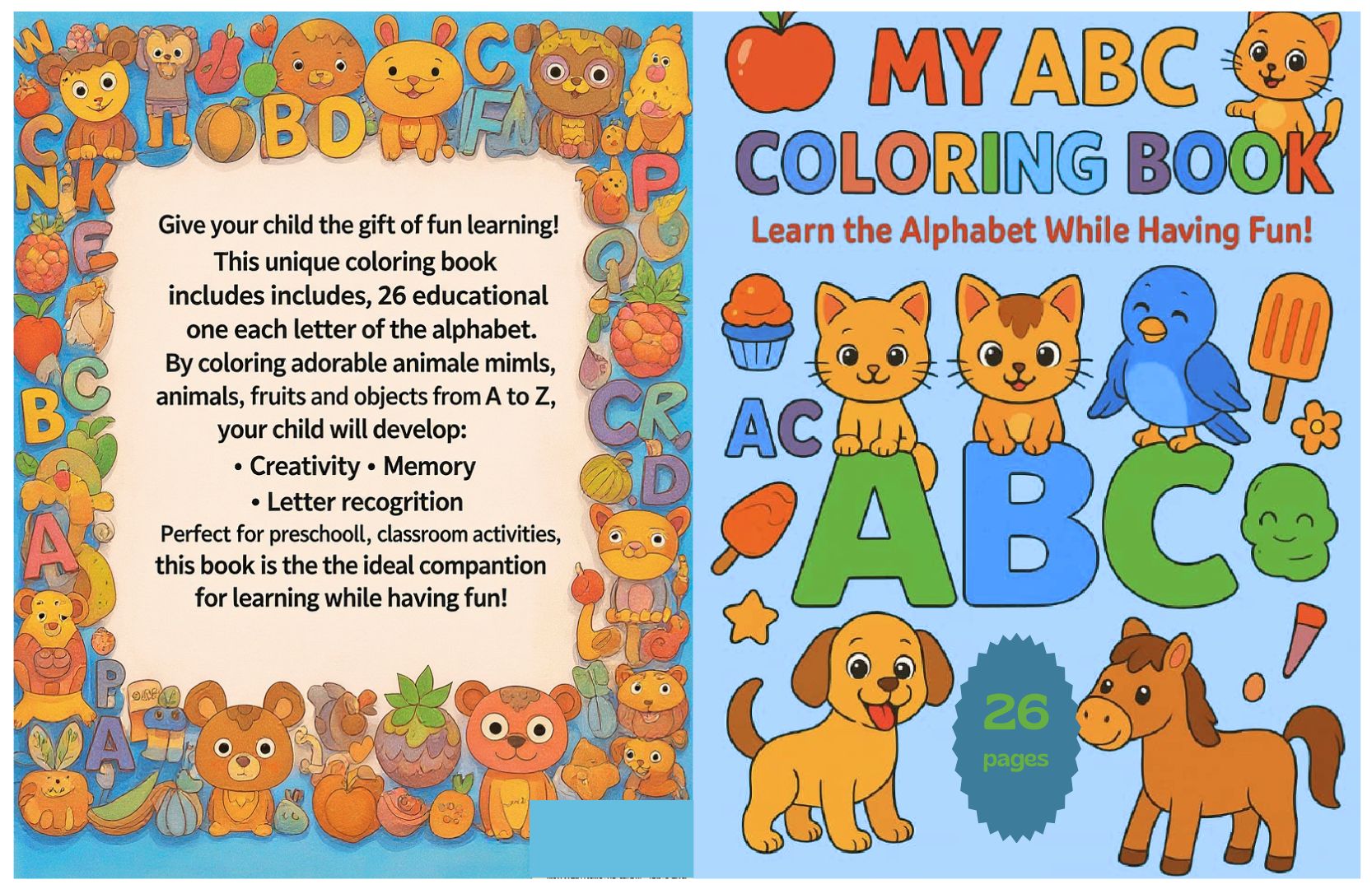 my abc coloring book | Hotmart