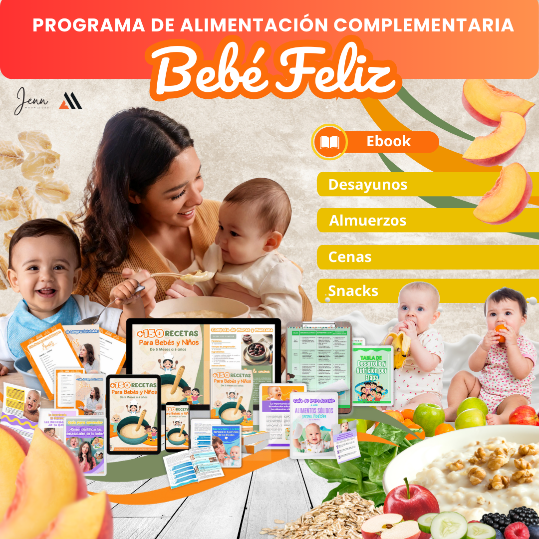 Programa de Alimentación Complementaria BEBÉ FELIZ 💕 10 BONOS 🎁