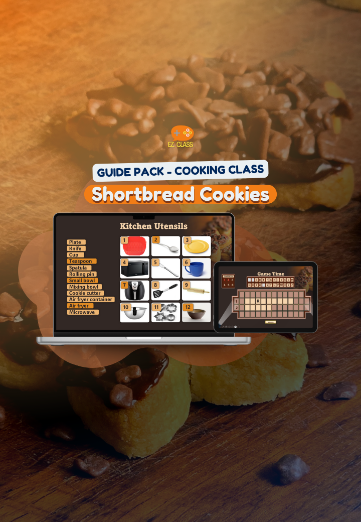 Shortbread Cookies - Cooking Class Guide For Online English Class