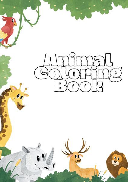 Animal coloring book