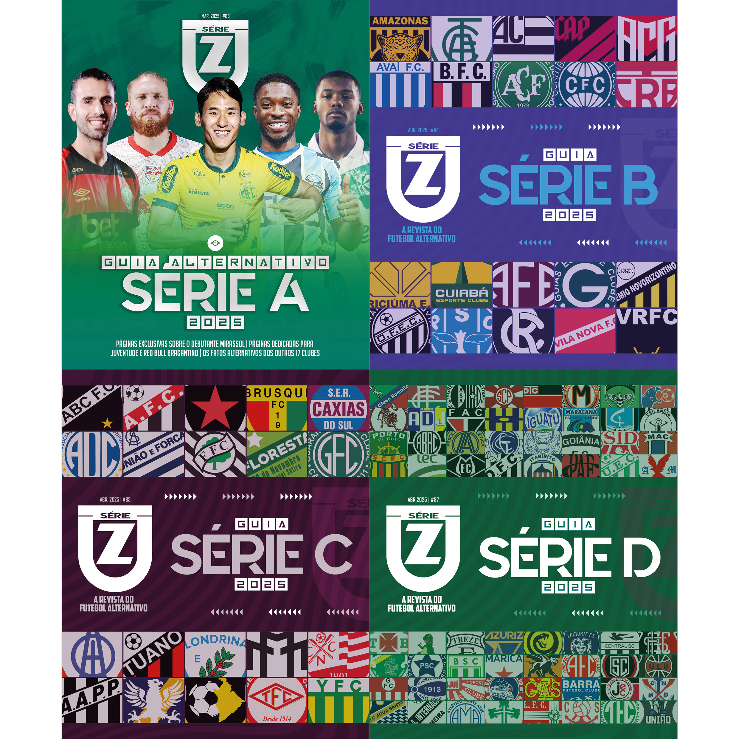 Coletânea - Guias do Brasileirão 2025 - Revista Série Z | Hotmart