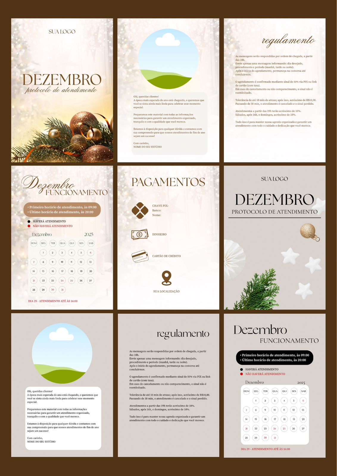 Protocolo de Final de Ano - Template Editável - Penelopes Esmalteri...