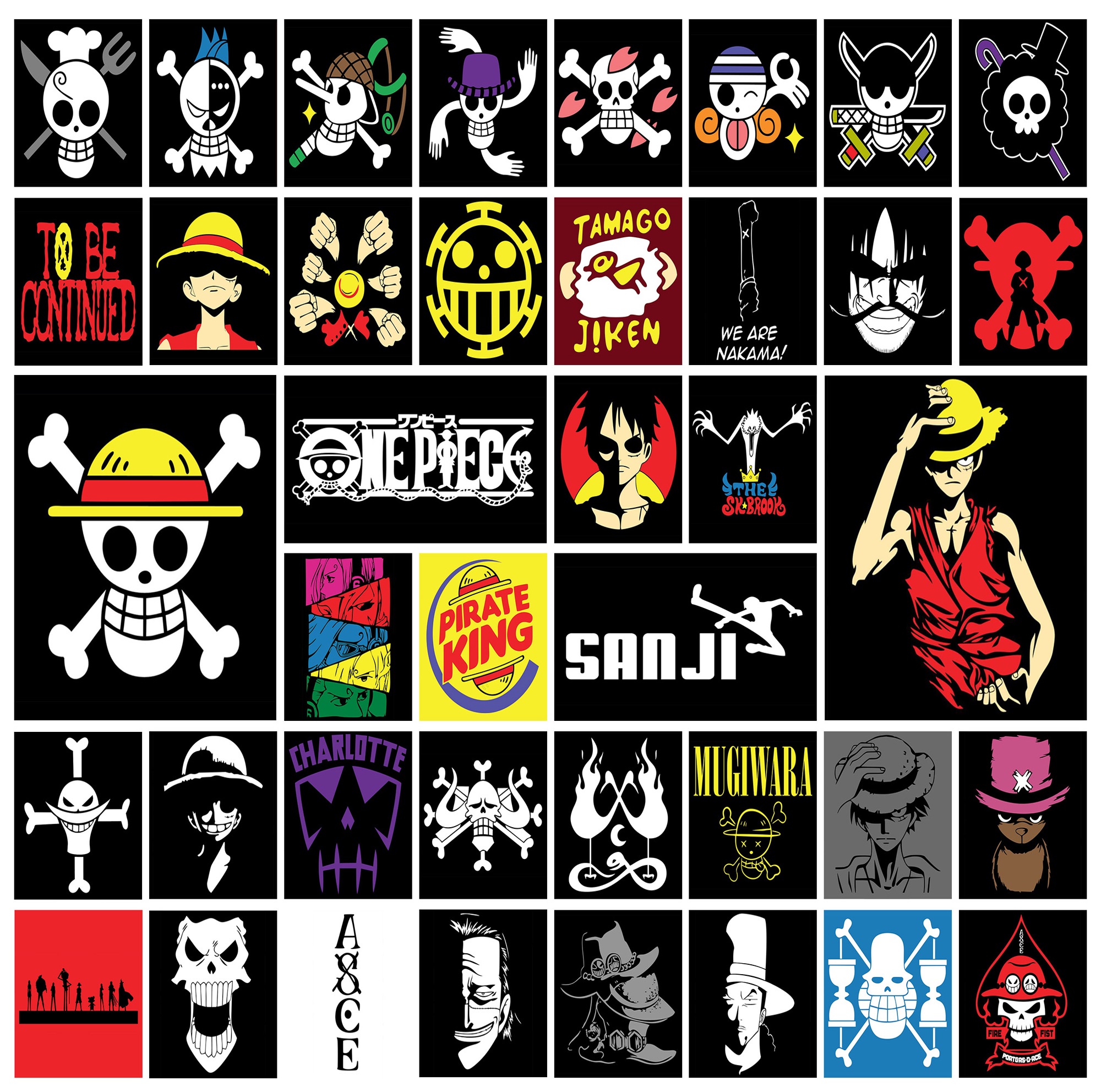 One Piece 40 Vector Pack SVG EPS DXF PDF STUDIO3 JPG PREVIEWS - Man...