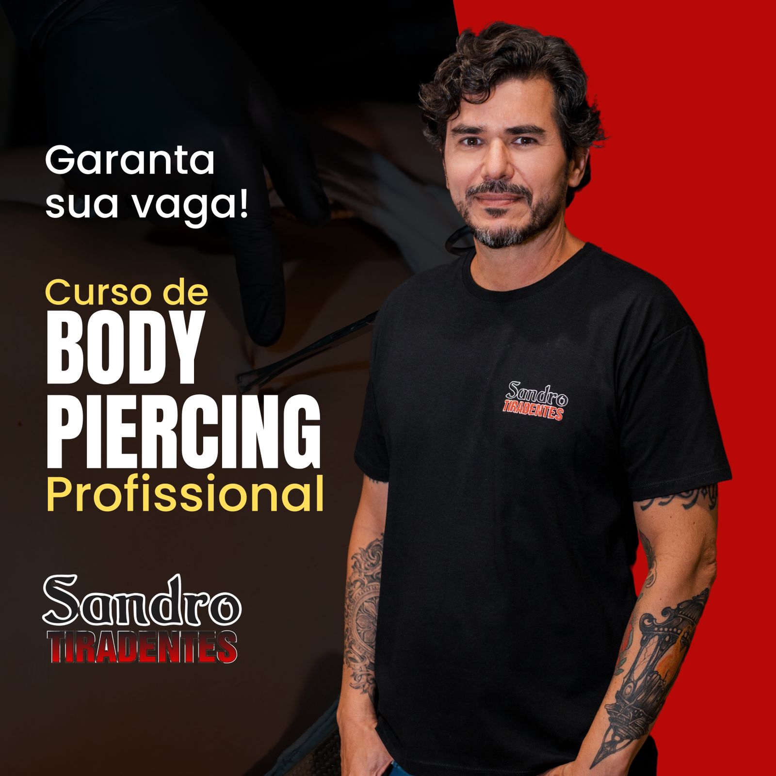Curso de Body Piercing Sandro Tiradentes - Sandro Tiradentes | Hotmart