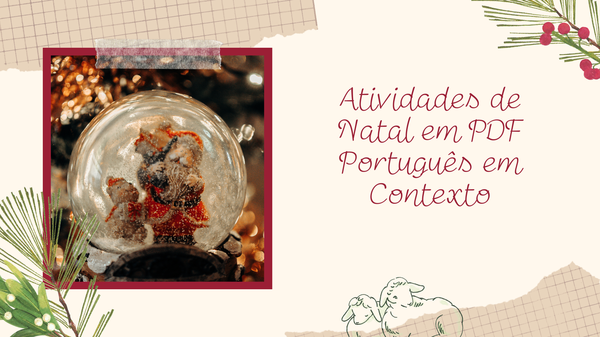 Atividades de Natal em Português PDF – Vocabulários, Gramática e Ad...