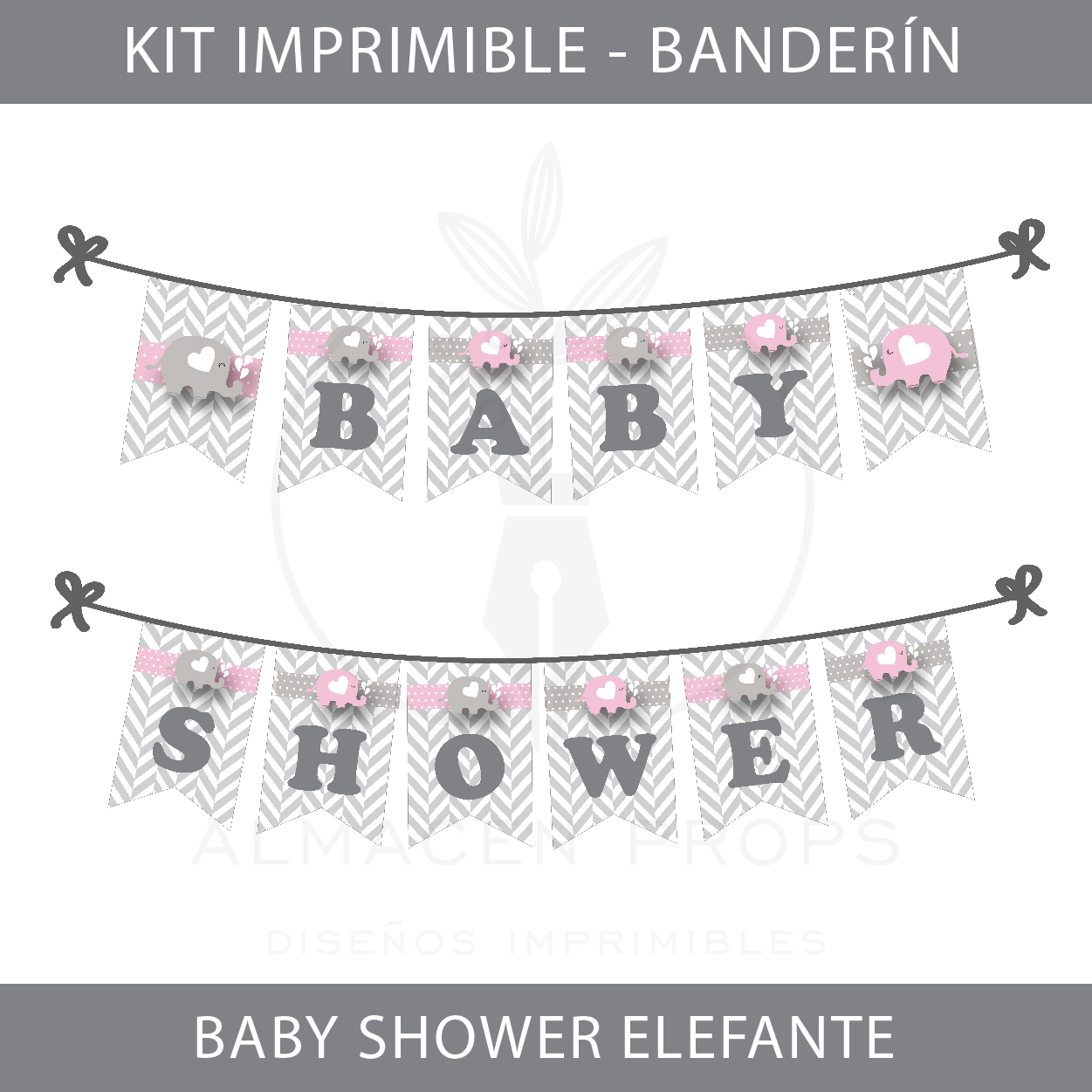 Plantillas De Banderines Para Baby Shower Moldes De Banderines Para
