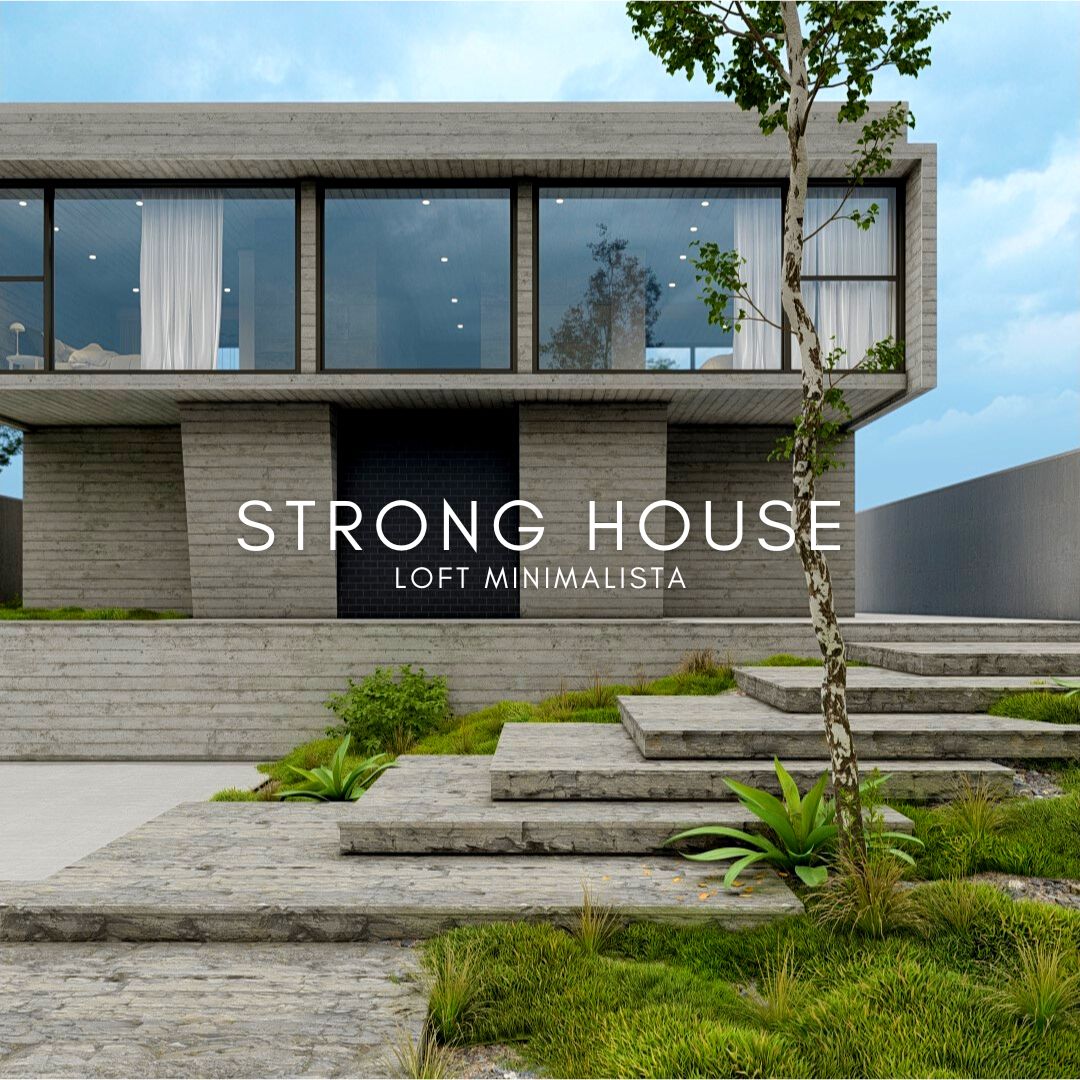 PLANTA BAIXA LOFT MINIMALISTA DE 10X11 METROS COM 3 SUITES E PISCIN...