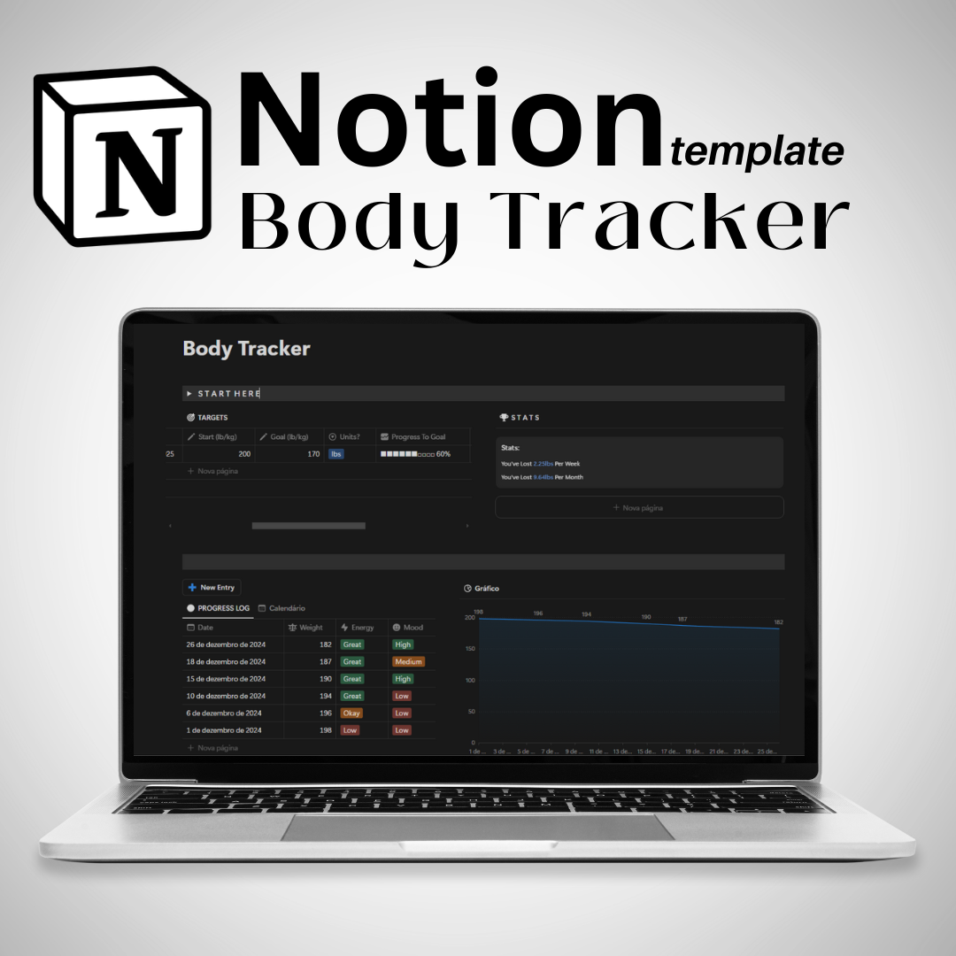Body Tracker Pro – Track Your Progress, Transform Your Body! Notion ...