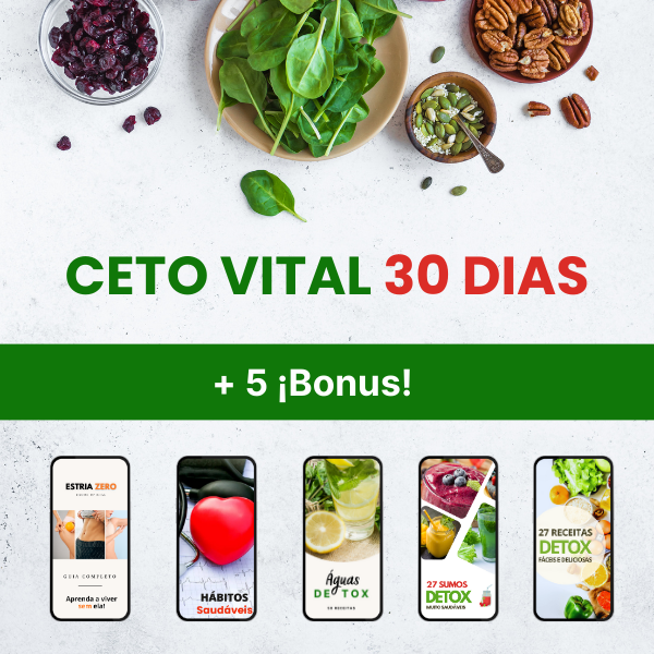Ceto Vital 30 Días + 5 BONUS (Cero Estrías, Hábitos Saludables, Aguas ...