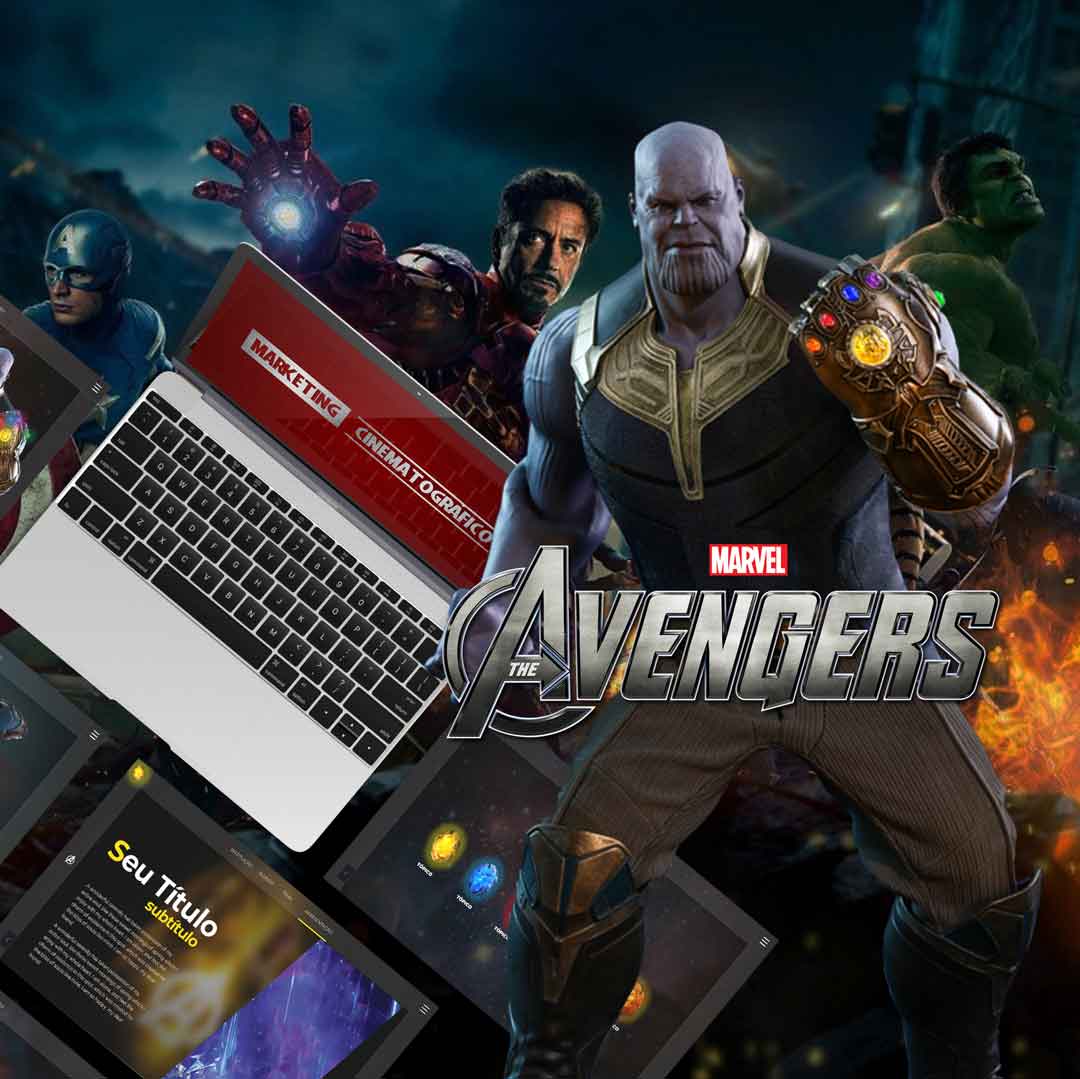 Avengers - Template de PowerPoint - Marcelo Setubal | Hotmart