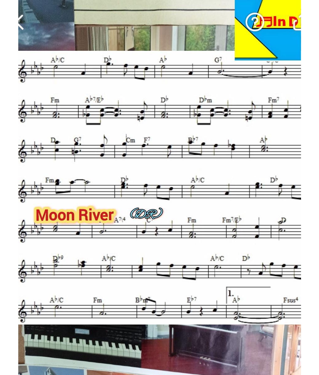 Moon river (partitura - cifra)