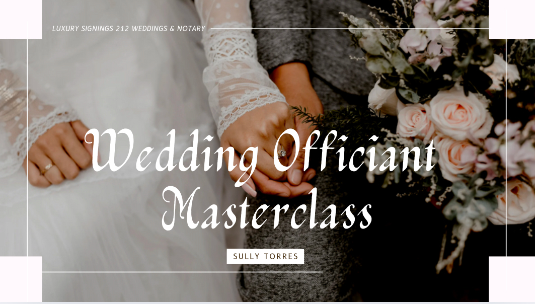 Wedding Officiant Masterclass