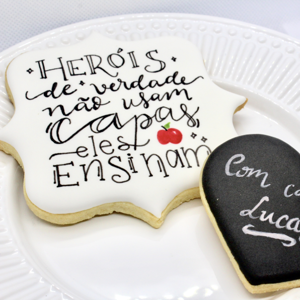 Biscoitos Decorados - Escrita e lettering em biscoitos - Mariana Ma...