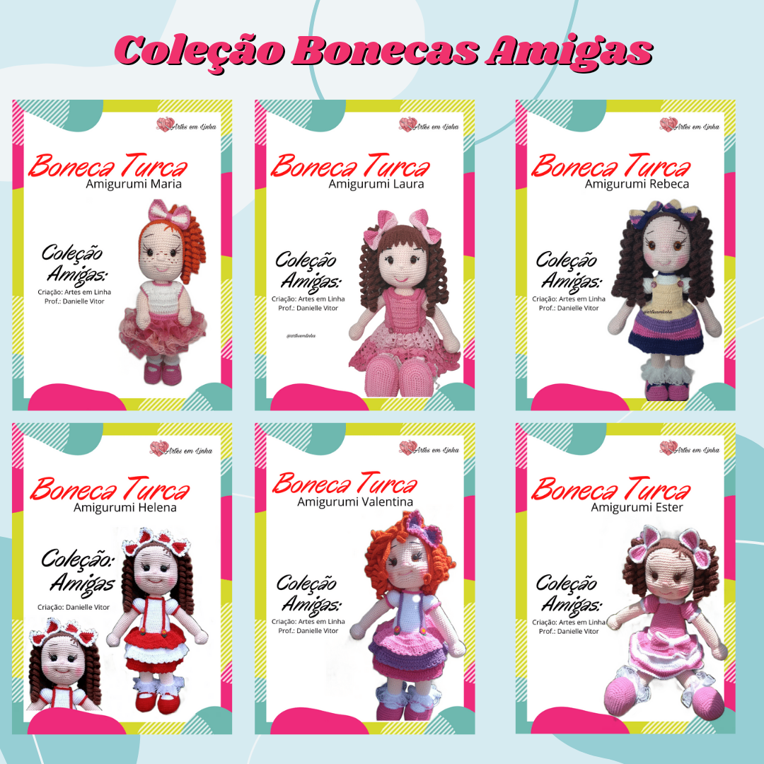 Coleção Bonecas Amigas Amigurumi - danielle celi victor de barros ...