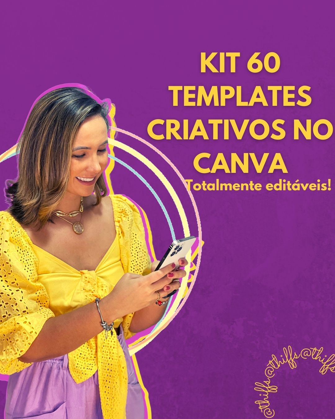 Kit 60 Templates Criativos em Canva - Thiffs