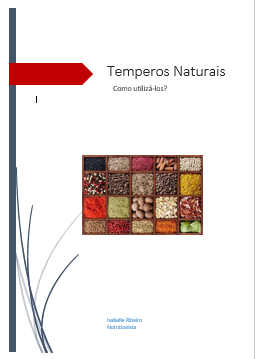 Ebook Temperos Naturais - Isabelle Christine Ribeiro Meneses | Hotmart