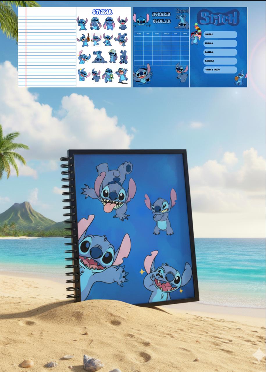 libreta personalizada de stitch | Hotmart
