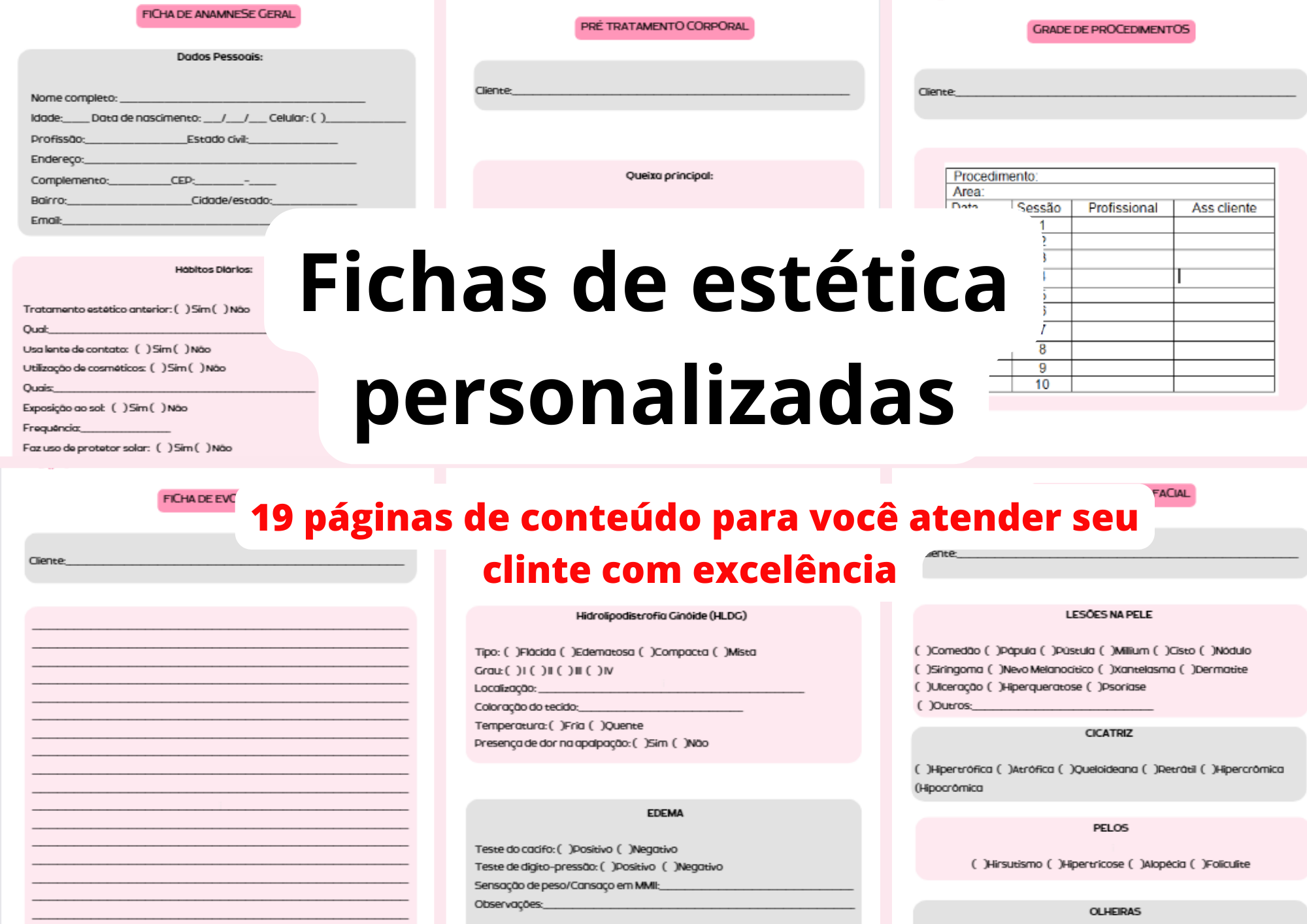 FICHAS DE ESTÉTICA - Marília Salvia | Hotmart