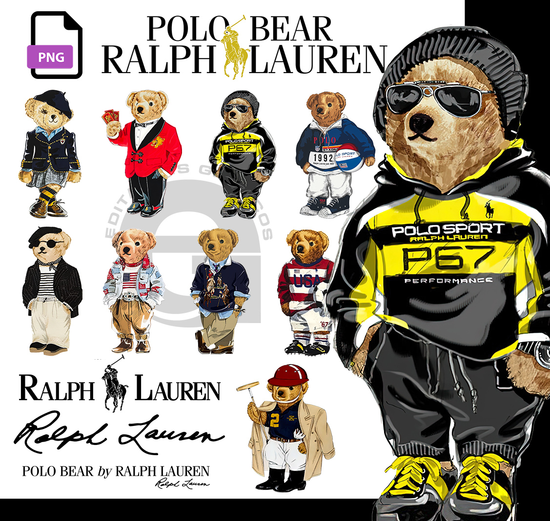 PACK POLO BEAR x9 Formato PNG - Cesar BENEGAS | Hotmart
