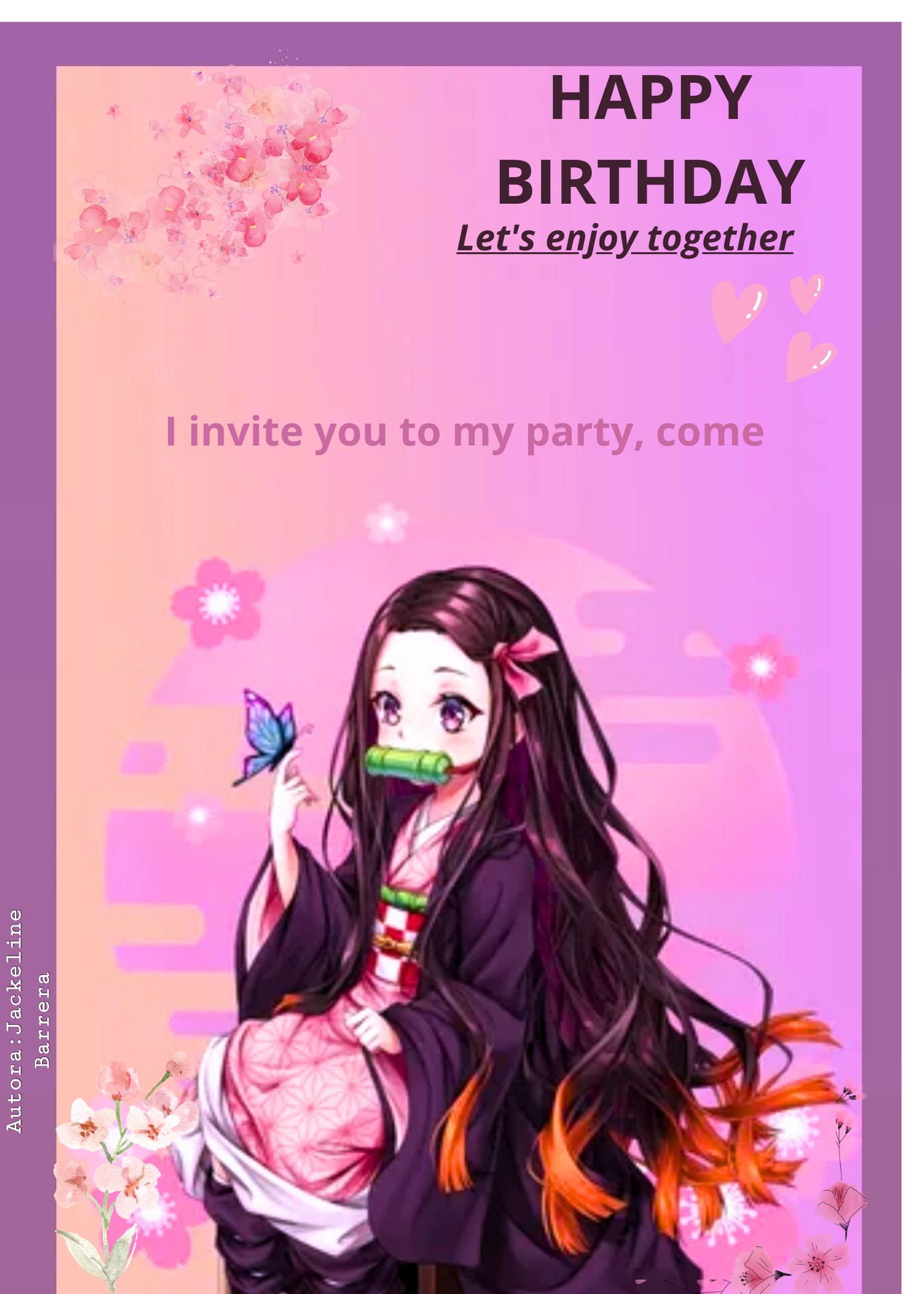 Birthday Card Nezuko | Hotmart