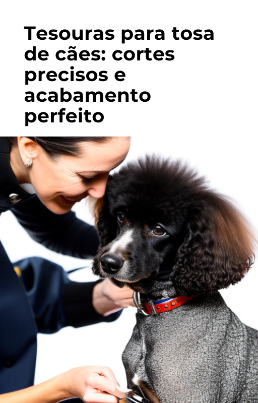 Tesouras para tosa de cães: cortes precisos e acabamento perfeito