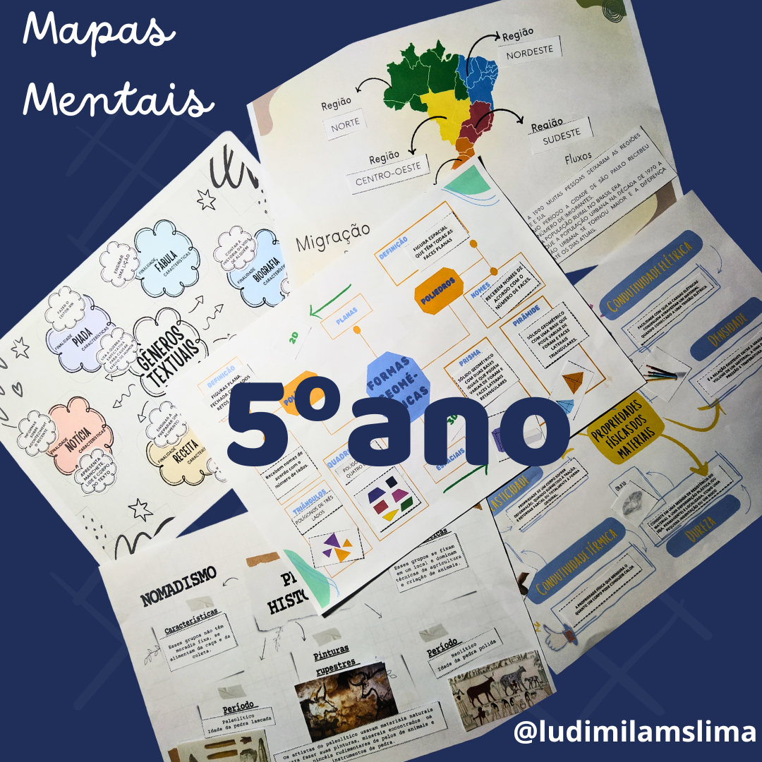 Mapa Mentais _ 5º Ano _ - Ludimila Mara dos Santos Lima | Hotmart