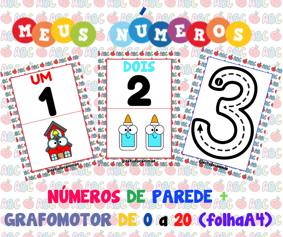 Números de parede mais grafo - Marrise Neves | Hotmart