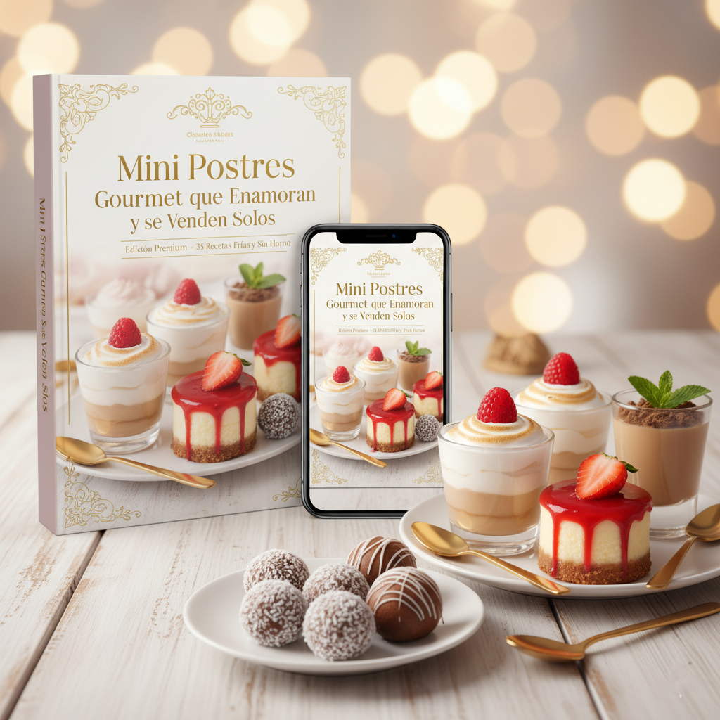 Mini Postres Gourmet que Enamoran y Se Venden Solos (35 Recetas Pro)