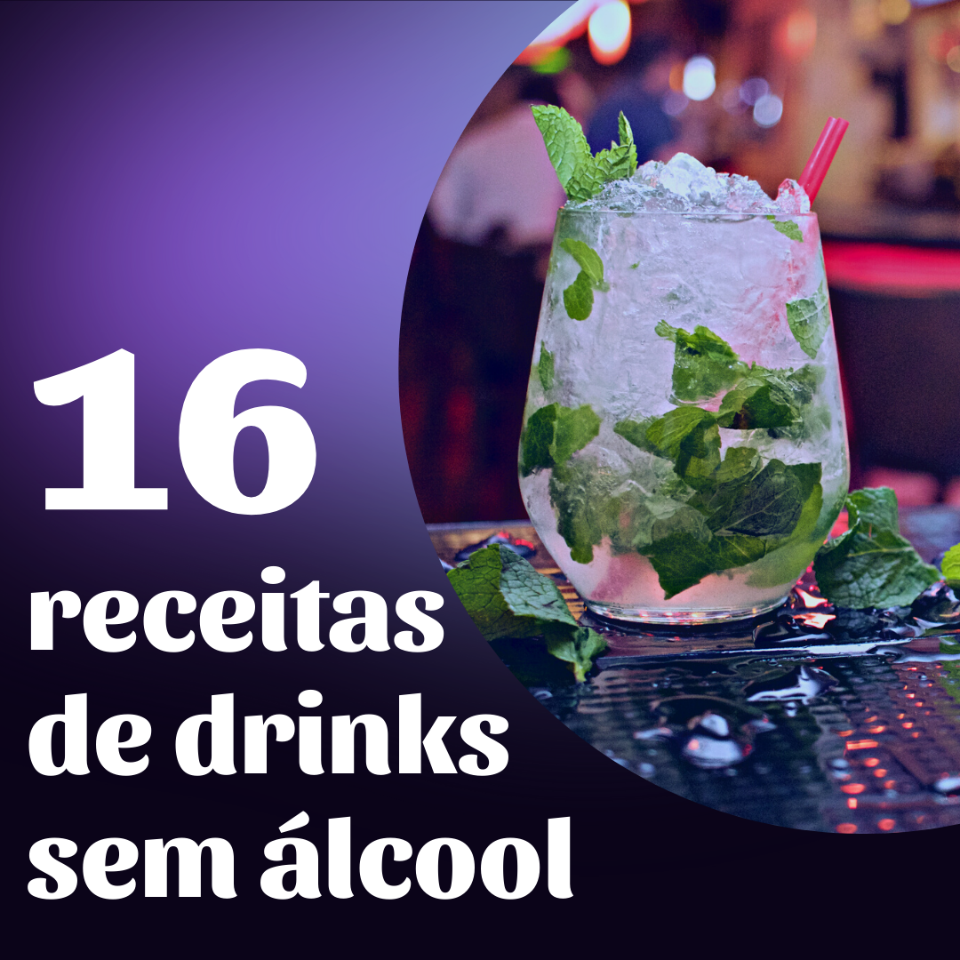 16 receitas de drinks sem álcool