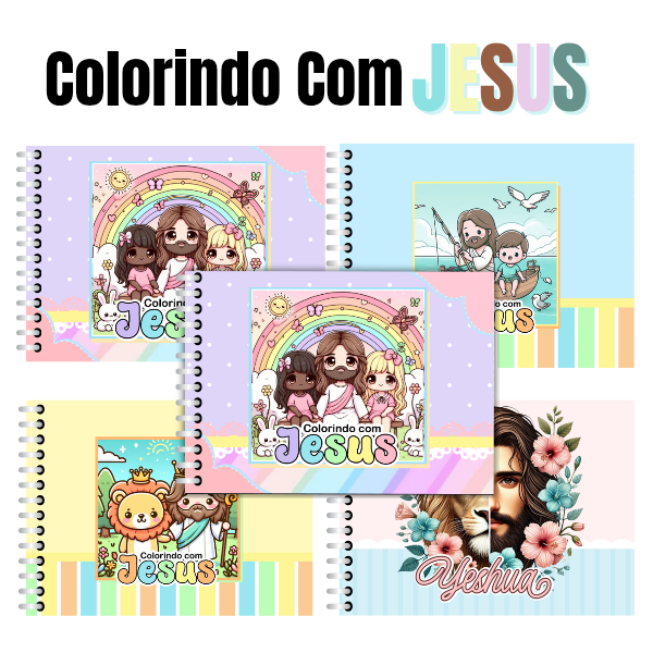 KIT COLORINDO COM JESUS: Estilo Bobbie Goods - LEANDRO MARINS DOS ...