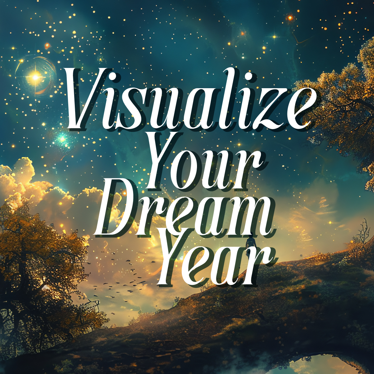 Visualize Your Dream Year: Digital Guide for Goal-Setters, Design Y...