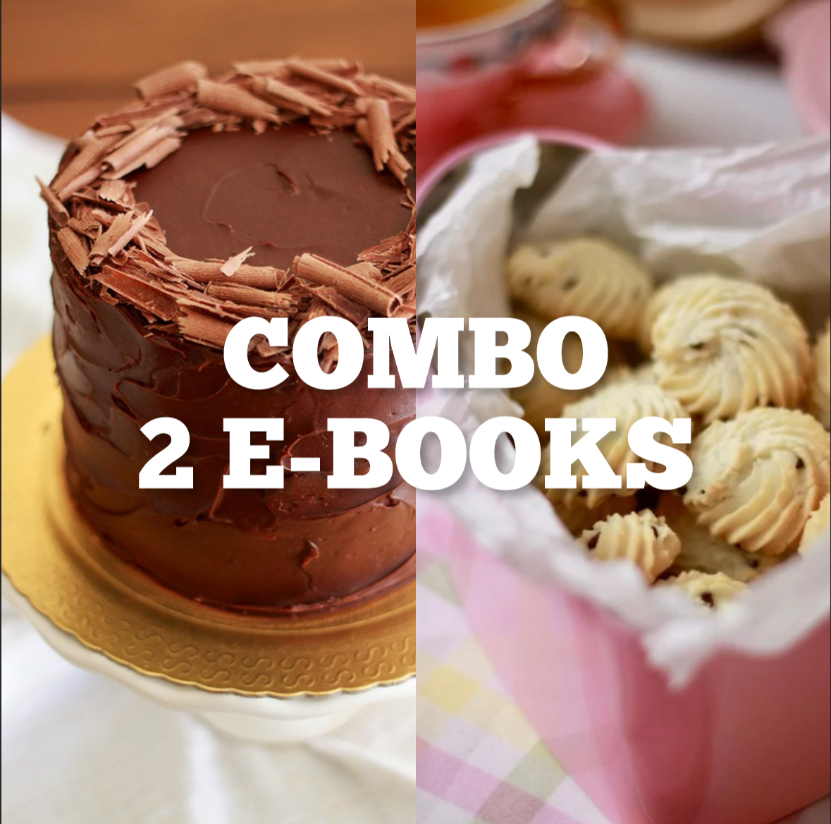 COMBO 2 E-BOOKS - O Livro dos Bolos + O Livro dos Biscoitos - Paula...