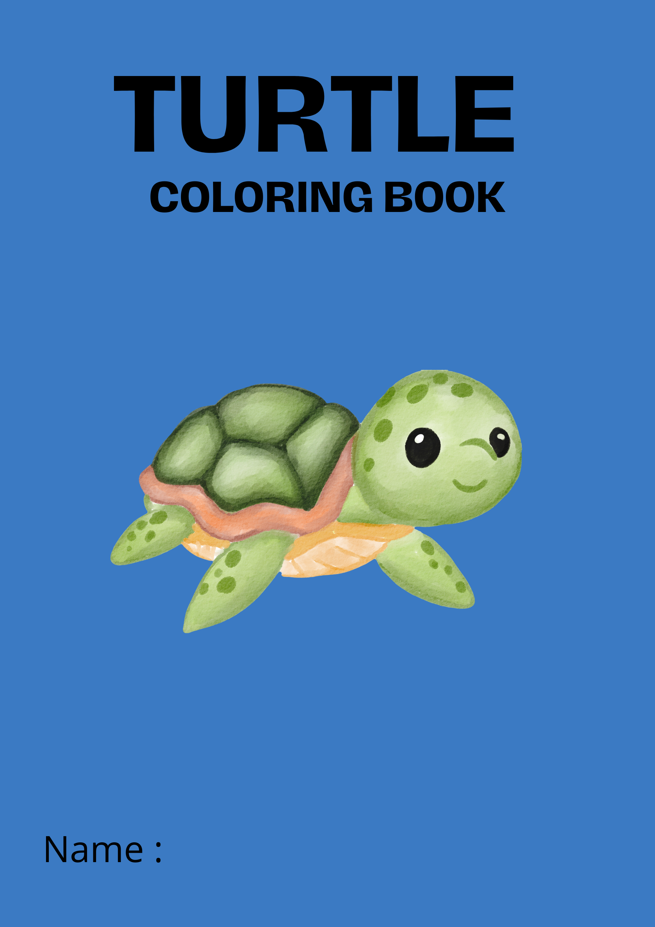 coloring book turtle
