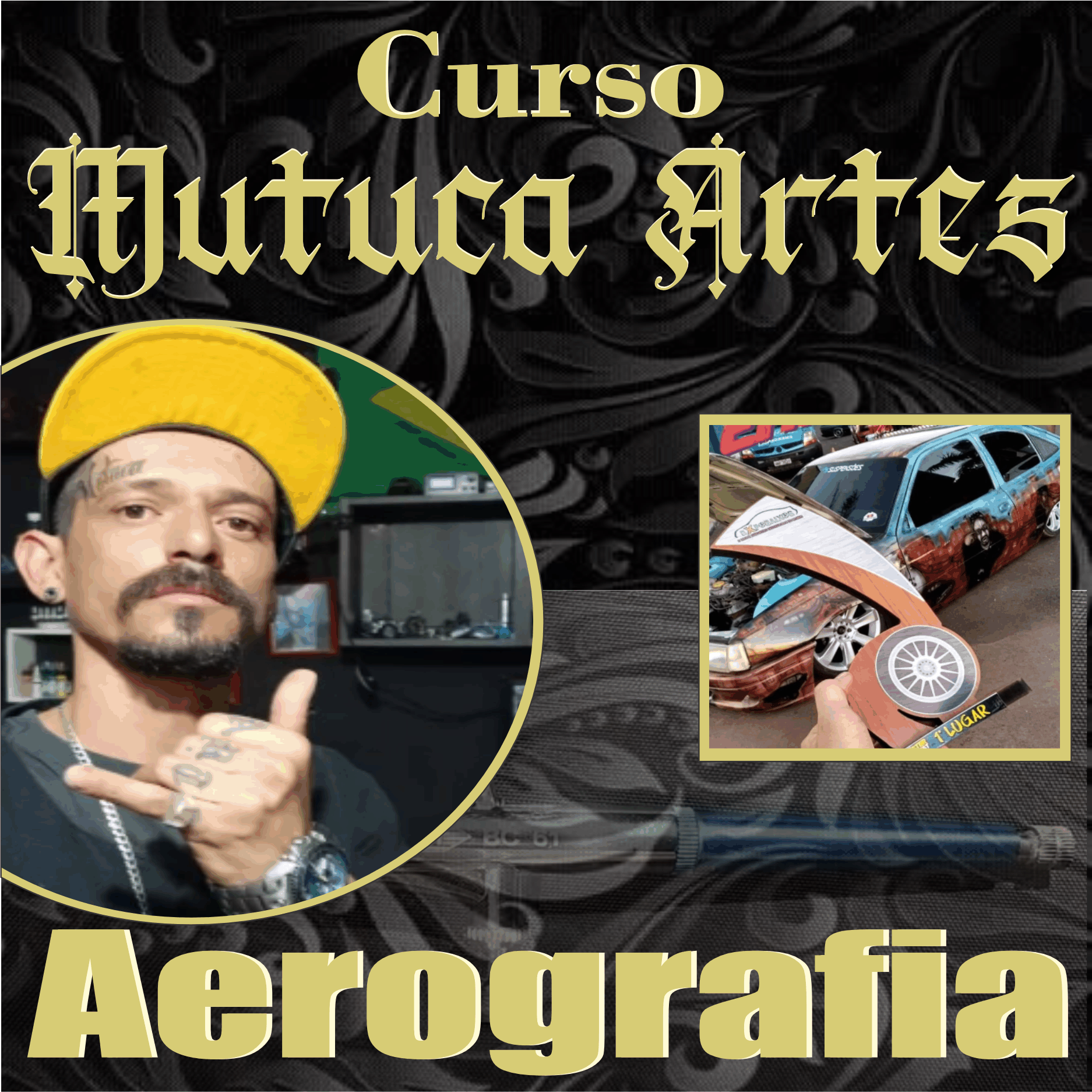 Aprenda aerografia com mutuca artes